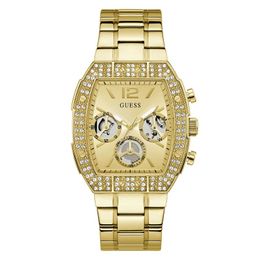 Guess Herren Multifunktionsuhr &raquo;PHOENIX QUANTUM&laquo; Quarzuhr, Armbanduhr, Herrenuhr, Edelstahlarmband, analog, Wochentag gold Einheitsgr&ouml;&szlig;e