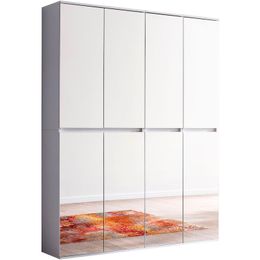 Home Affaire Garderoben-Set &raquo;Malcesine&laquo; wei&szlig; Glas, Holzwerkstoff B/H/T: 148cmcm x 191cmcm x 34cmcm