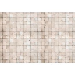 ARCHITECTS PAPER Fototapete &raquo;Old Tiles White&laquo; Vlies, Wand, Schr&auml;ge beige Vlies B/L: 4m x 2,7m