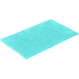 Vossen Badematte &raquo;&raquo;Timeless&laquo;&laquo; H&ouml;he 10 mm fu&szlig;bodenheizungsgeeignet blau Polyacryl rechteckig (60cm x 100cm ), 1 Stk.