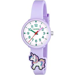 Calypso Watches Damen Calypso Watches Quarzuhr &raquo;My First Watch&laquo; Armbanduhr, Kinderuhr, M&auml;dchen, analog, Einhorn lila Einheitsgr&ouml;&szlig;e