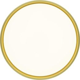 HELL h&ouml;llisch gutes Licht LED Deckenleuchte &raquo;NINA&laquo; LED-Modul 1 Stk. Warmwei&szlig; dimmbar &uuml;ber Wanddimmer gold 1, &Oslash; 50cm H: 9cm, 1 Stk.