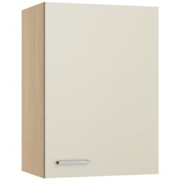 KOCHSTATION H&auml;ngeschrank &raquo;KS-Lucy&laquo; Breite 50 cm, mit 1 T&uuml;r, 2 Einlegeb&ouml;den, Soft-Close Eiche hell, B/H/T: 50cm x 70,4cm x 34,6cm, T&uuml;ren: 1 Stk.