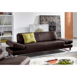 W.Schillig 2-Sitzer &raquo;taboo Designsofa mit hohem Sitzkomfort, Breite 202cm, Sitztiefe 59cm&laquo; mit Normaltiefe, inklusive Armlehnenverstellung braun 