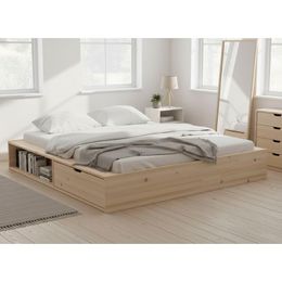 OTTO home Massivholzbett &raquo;Erno, Stauraumbett Futonbett, 275KG belastbar&laquo; Breite/ Belastbarkeit: 120cm/275 KG, 180cm/275 KG, mit Lattenrost, FSC 
