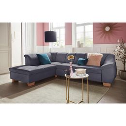 Sit & More sit&more Ecksofa &raquo;Santo L-Form&laquo; mit Federkern, wahlweise mit Schlaffunktion und Stauraum grau B/H/T: 272cm x 82cm x 206cm, Struktur weich, langer 