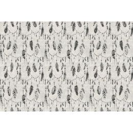 ARCHITECTS PAPER Fototapete &raquo;Atelier 47 Boho Feather 2&laquo; mehrfarbig glatt Vlies, Wand, Schr&auml;ge, Decke schwarz Vlies B/L: 4m x 2,7m