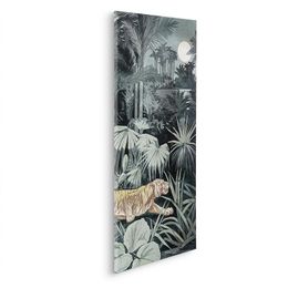 Komar Leinwandbild &raquo;Creeping Tiger - Gr&ouml;&szlig;e 40 x 90 cm&laquo; Natur 1 Stk. tlg. Keilrahmenbild mi Echtholzrahmen bunt Holz, Papier B/H/T: 40cm, Natur, 1 Stk.