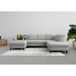 Sit & More sit&more Wohnlandschaft &raquo;Maggiore U-Form&laquo; wahlweise mit Kopfteilverstellung, Schlaffunktion und Stauraum grau 95% Polyester, 5% Polyamid B/H/T: 312cm 