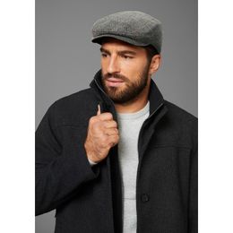 MAN'S WORLD Man's World Herren Schieberm&uuml;tze stylischer Winter-Flatcap - w&auml;rmend gef&uuml;tter grau Einheitsgr&ouml;&szlig;e