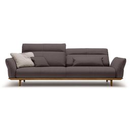 Creation BY ROLF BENZ 4-Sitzer &raquo;CR.460 mit verstellbarer R&uuml;ckenlehne, Designsofa, bequem&laquo; Sockel in Nussbaum, F&uuml;&szlig;e Nussbaum, Breite 248 cm lila 