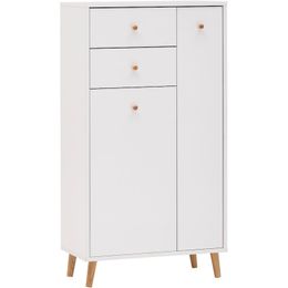 Schildmeyer Highboard &raquo;Bjarne, Highboard, Made in Germany, B: 60,2 cm&laquo; 1 Stk. tlg. Solide Verarbeitung - Dieses Produkt ist in Deutschland gefertigt wei&szlig; B/H/T: 