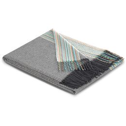 Biederlack Plaid &raquo;Essence&laquo; federleicht mit au&szlig;ergew&ouml;hnlichem Dessin grau Baumwolle, Polyester B/L: 140cm x 190cm