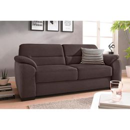 Sit & More sit&more 3-Sitzer &raquo;Montego, B: 198 cm&laquo; mit Federkern braun Struktur (100% Polyester);Luxus-Microfaser ALTARA NUBUCK (100% Polyester);Luxus-Microfaser 