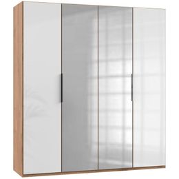 wimex Kleiderschrank &raquo;Level by fresh to go&laquo; mit Glas- und Spiegelt&uuml;ren braun B/H/T: 200cm x 216cm x 58cm, T&uuml;ren: 4 Stk.