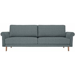 Creation BY ROLF BENZ 2-Sitzer &raquo;CR.450, Designsofa, Loungesofa&laquo; modern Landhaus, F&uuml;&szlig;e in Nussbaum, Breite 168 cm grau NaturLEDER OSKAR (echtes 