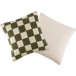homsy by Ana Johnson Dekokissen &raquo;Chessley&laquo; 3D-Optik aus Baumwolle, Zweiseitiges Design, 1er Pack, ohne F&uuml;llung Baumwolle B/L: 50cm x 50cm, 1 Stk.