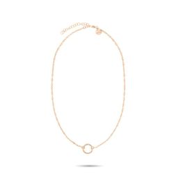 Tamaris Damen Charm-Kette &raquo;Schmuck Geschenk Edelstahl Charm Halskette The Lip Chain&laquo; rosa Edelstahl, L: 45 B: 0,5mm