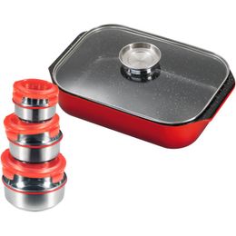King Br&auml;ter Set, 8 Stk. tlg. Aluminiumguss silber H&ouml;he 8,5cm