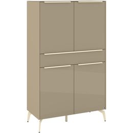 set one by Musterring Highboard &raquo;Reno&laquo; 1 Stk. tlg. Mit Winkelfu&szlig; in diversen Farben, 155 cm H&ouml;he & Farbauswahl Glas, Holzwerkstoff B/H/T: 92cm x 155cm