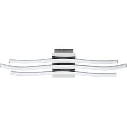Eglo Deckenleuchte &raquo;RONCADE Deckenlampe, Alu, Stahl und Kunststoff, Wohnzimmerlampe, Lampe&laquo; LED-Board Warmwei&szlig; Deckenleuchte, Schlafzimmer, L65 x B13 