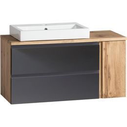 Welltime Waschtisch &raquo;S&ouml;lden&laquo; grau B/H/T: 105cm x 65,5cm x 47cm