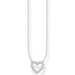 Thomas Sabo Damen Thomas Sabo Kette mit Anh&auml;nger &raquo;KE1554-051-14-L45V&laquo; mit Zirkonia (synth.) bunt 45, Silber 925 (recycelt)