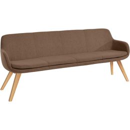 Musterring Essbank &raquo;Tavia&laquo; Stativgestell aus Eiche bianco massiv, Breite 180, 200 oder 220 cm braun 100% PES B/H/T: 200cm x 87cm x 66cm, Flachgewebe