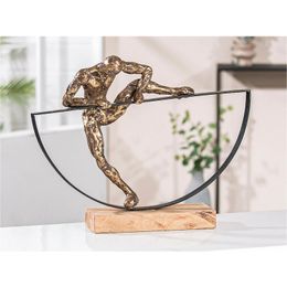 Casablanca by Gilde Dekofigur &raquo;Skulptur "Lifting"&laquo; braun Aluminium B/H/T: 41cm x 32cm x 9cm