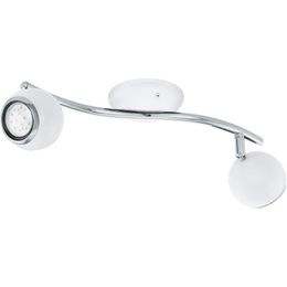 Eglo Deckenspot &raquo;BIMEDA Deckenstrahler, GU10, IP20, Stahl, Deckenlampe, Wohnzimmerlampe&laquo; GU10 LED-Board Warmwei&szlig; Spot, Schlafzimmerlampe, L36,5 x B10 