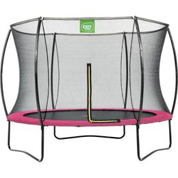 EXIT Gartentrampolin &raquo;Silhouette&laquo; &Oslash; 244 cm mit Sicherheitsnetz rosa &Oslash; 244cm