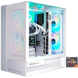 Cougar Gaming-PC &raquo;OmnyX&laquo; Windows 11, DDR5 RAM, Wasserk&uuml;hlung wei&szlig; Wi-Fi 7 & Bluetooth 5.4; 4x USB 2.0; 5x USB 3.2 Gen 1; 2x USB 3.2 Gen 2; 1x USB-C 3.2 Gen 2