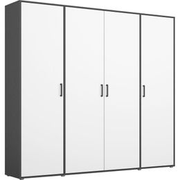 Rauch Kleiderschrank &raquo;VOYAGER Garderobe W&auml;scheschrank Schlafzimmer&laquo; in 3 verschiedenen Ausstattungen BASIC/CLASSIC/PREMIUM, mit 2 modernen 