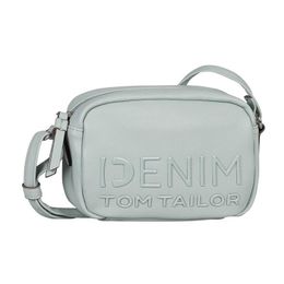 Tom Tailor Denim Damen Tom Tailor Denim Handtasche &raquo;Aveline&laquo; Damen Umh&auml;ngetasche, Schultertasche mit gl&auml;nzendem 3D-Logo grau B/H/T: 21cm x 13cm x 6cm