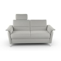 Sit & More sit&more 2,5-Sitzer &raquo;Palmera, B: 179 cm&laquo; mit Federkern silber 100% Polyester B/H/T: 179cm x 89cm x 89cm, Struktur