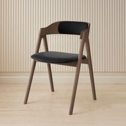 Stuhl &raquo;Mette by Hammel&laquo; () 1 Stk.Massivholz, gepolsterte Sitz- & R&uuml;ckenlehne, versch. Farbvarianten Leder, Massivholz B/H/T: 52cm x 75cm x 54cm, 1 Stk