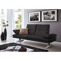 W.Schillig 2-Sitzer &raquo;broadway, Designsofa mit tollem Sitzkomfort, Breite 216cm&laquo; Sitztiefenverstellung, Kopfteil- & Seitenteilverstellung, Breite 216cm
