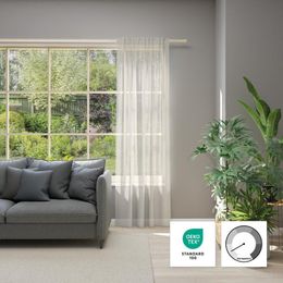 Neutex for you! Vorhang &raquo;Allure&laquo; Multifunktionsband 1 Stk. tlg. HxB: 245x140, Schal mit verdeckten Schlaufen braun Jacquard, Polyester 245cm, 