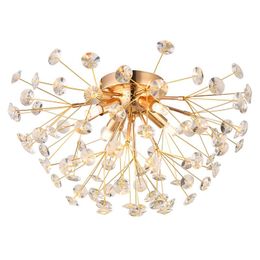 Globo LIGHTING Deckenleuchte &raquo;KATRINA&laquo; G9 1 Stk. Warmwei&szlig; Deckenlampe Wohnzimmer-Leuchte Schlafzimmer-Leuchte Flur K&uuml;che gold &Oslash; 45cm H: 25cm, 1 Stk.