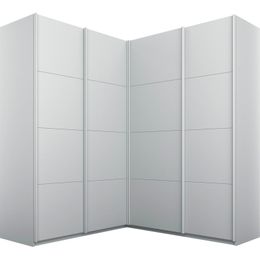 Rauch Schwebet&uuml;renschrank &raquo;Schrank Garderobe Eckkleiderschrank QUADRA Front in Dekor/Hochglanz&laquo; Ma&szlig; 181x187 cm, H&ouml;hen 210/229 cm, inkl. Soft-Close-
