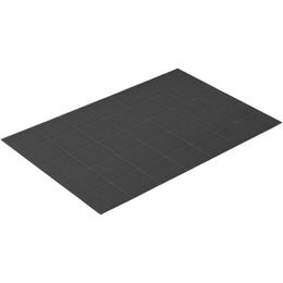 Vossen Badematte &raquo;&raquo;Pratos&laquo;&laquo; H&ouml;he 12 mm fu&szlig;bodenheizungsgeeignet Badteppich, Uni Farben, Rauten Design grau Baumwolle rechteckig (60cm x 90cm ), 1 Stk.