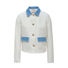 Salsa Jeans Jacke Tweed in Light Beige | Gr.: S
