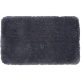 G&ouml;zze Badematte &raquo;&raquo;DELUXE&laquo;&laquo; rutschhemmend beschichtet fu&szlig;bodenheizungsgeeignet mit extra hohem Flor grau Polyester rechteckig (50cm x 70cm ), 1 Stk.