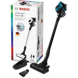 Bosch Akku-Stielstaubsauger &raquo;Unlimited 6 BKS6111P, Hygiene-Filter, 10 Jahre Motorgarantie, leicht&laquo; Akku wechselbar, alle Bodenarten, hohe Saugkraft, 