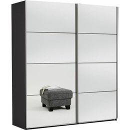 wimex Schwebet&uuml;renschrank &raquo;Easy&laquo; mit Vollspiegel grau B/H/T: 135cm x 210cm x 65cm, T&uuml;ren: 2 Stk.