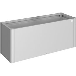 BioHort Hochbeet &raquo;BELVEDERE midi 2x0,5; verschiedene Farben&laquo; 201x53x61 cm, extrem langlebig, aus Metall silber Stahl B/H/T: 201,6cm x 61cm x 54,7cm