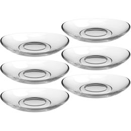 Leonardo Untertasse &raquo;Napoli&laquo; Teller Set, Glas transparent Glas 11cm