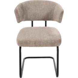 K+w Komfort & Wohnen K+W Komfort & Wohnen Freischwinger &raquo;Mikkado Tube&laquo; () 1 Stk.abgerundeter R&uuml;cken, Rundrohrgestell, Abstandshalter, Sitzkomfort beige B/H/T: 55cm x 79cm 