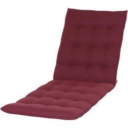 siena GARDEN Liegenauflage &raquo;ATRIA, 200 cm&laquo; Dessin Uni, aus 100% recyceltem Polyester, in verschiedenen Farben rot Polyester B/H/T: 58cm x 6cm x 200cm