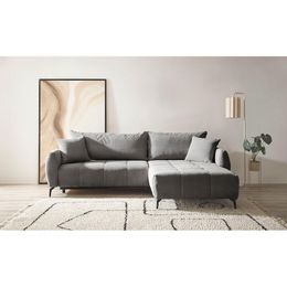 OTTO home Ecksofa &raquo;JINNIE Webstoff, L-Form, Polsterecke m. Schlaffunktion&laquo; Recamiere links/rechts montierbar, als Webstoff oder Chenille-Stoff B/H/T: 
